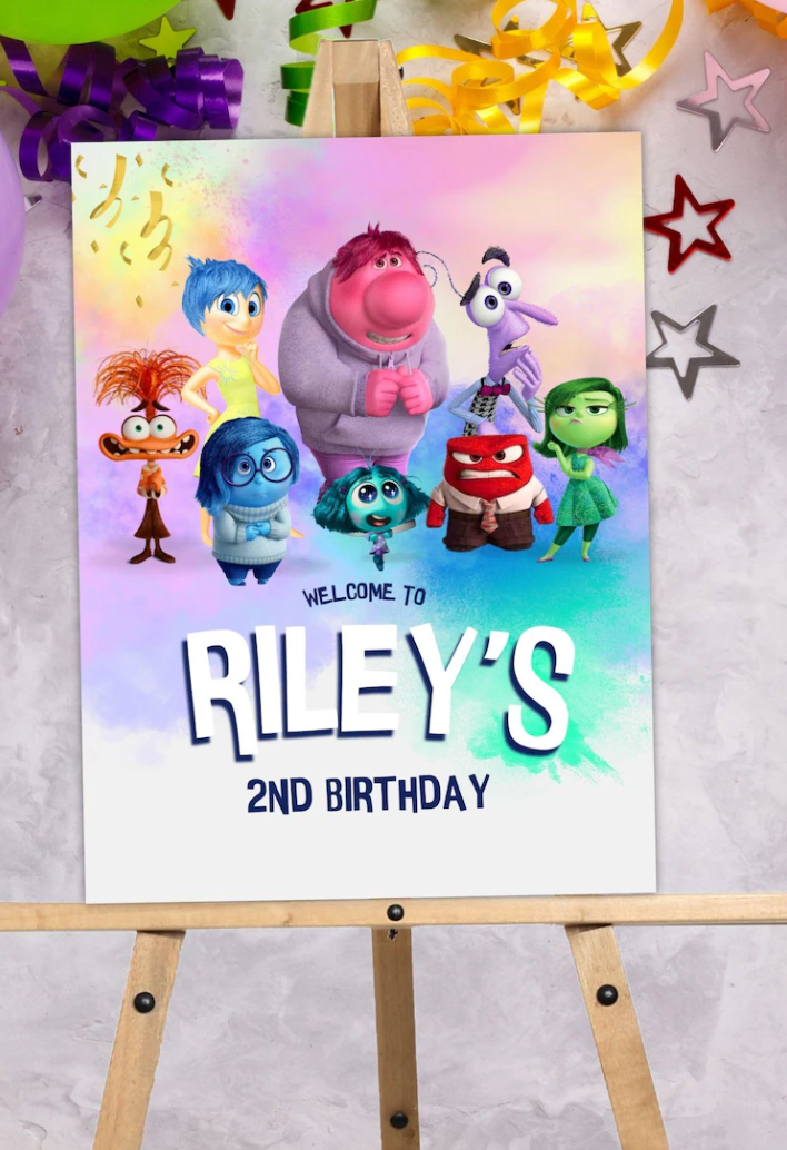 INSIDE OUT Welcome Sign Board – MATTEO PARTY