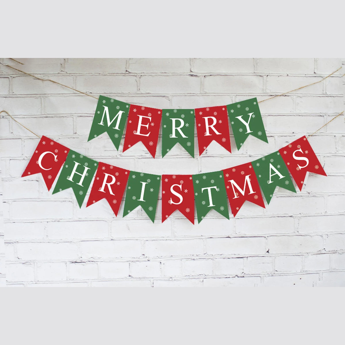 Red & Green Merry Christmas Banner – MATTEO PARTY