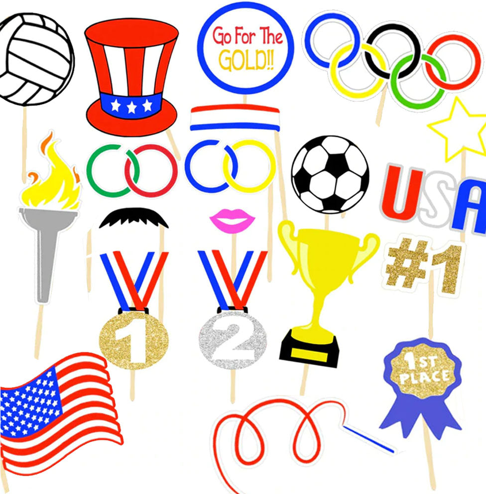 PB882 US Olympics Photo booth Props – MATTEO PARTY