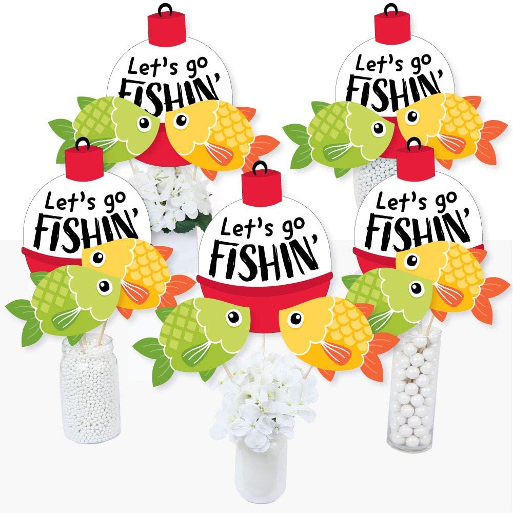 Let’s Go Fishing - Fish Themed Birthday Party or Baby Shower Centerpie ...