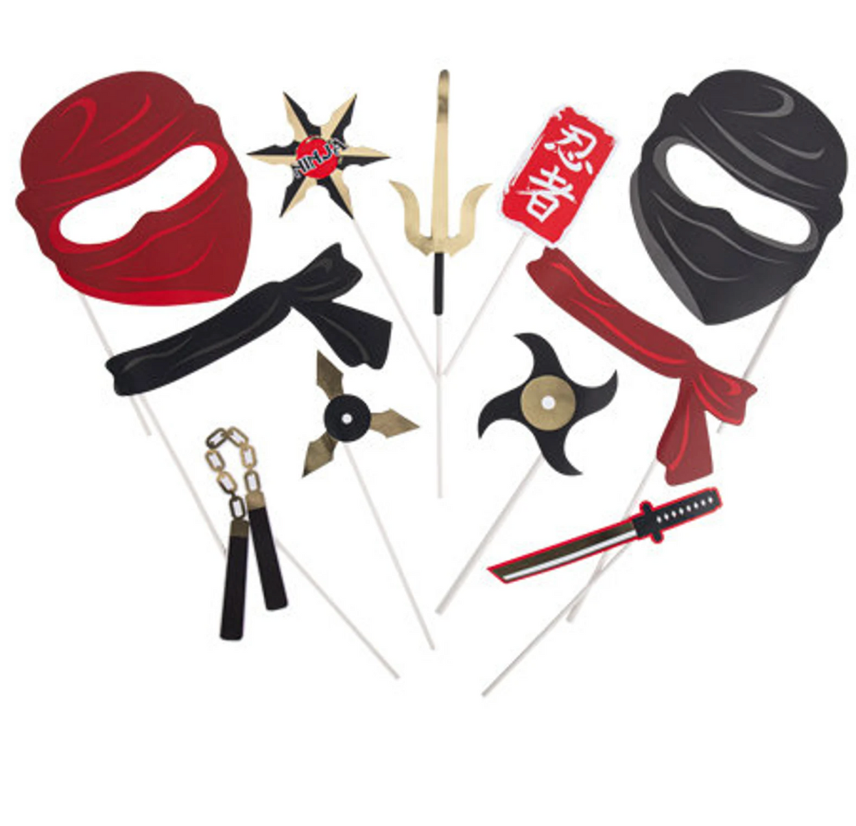 Ninja Photo Booth Props - 11 Count – MATTEO PARTY