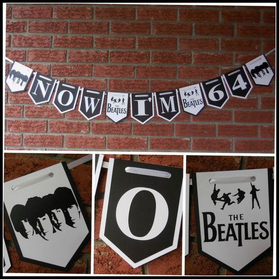 Personalized Beatles Bunting Banner – MATTEO PARTY