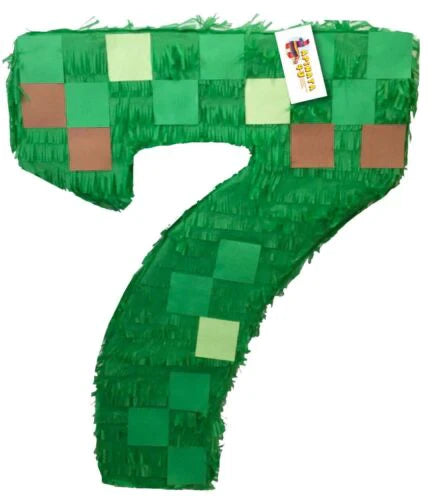 Pixelated Number Seven Pinata - Made in HK – MATTEO PARTY