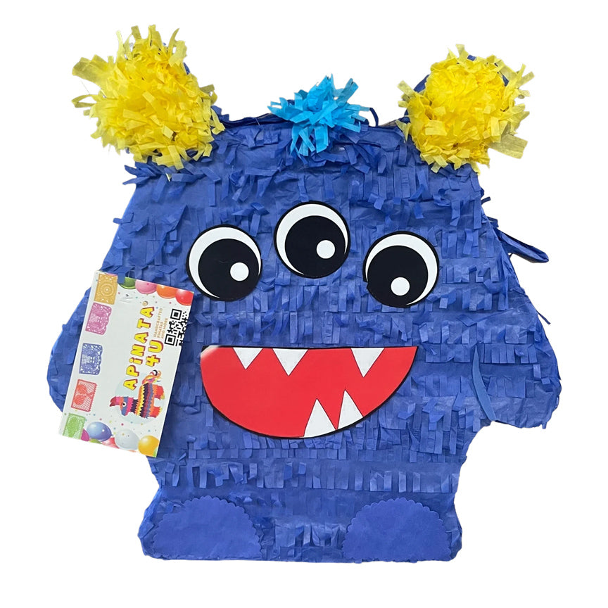 BLUE MONSTER PULL STRING PINATA – MATTEO PARTY