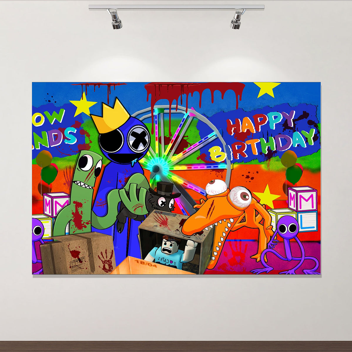 Rainbow Friends Poster Backdrop 60x40 Inch – MATTEO PARTY