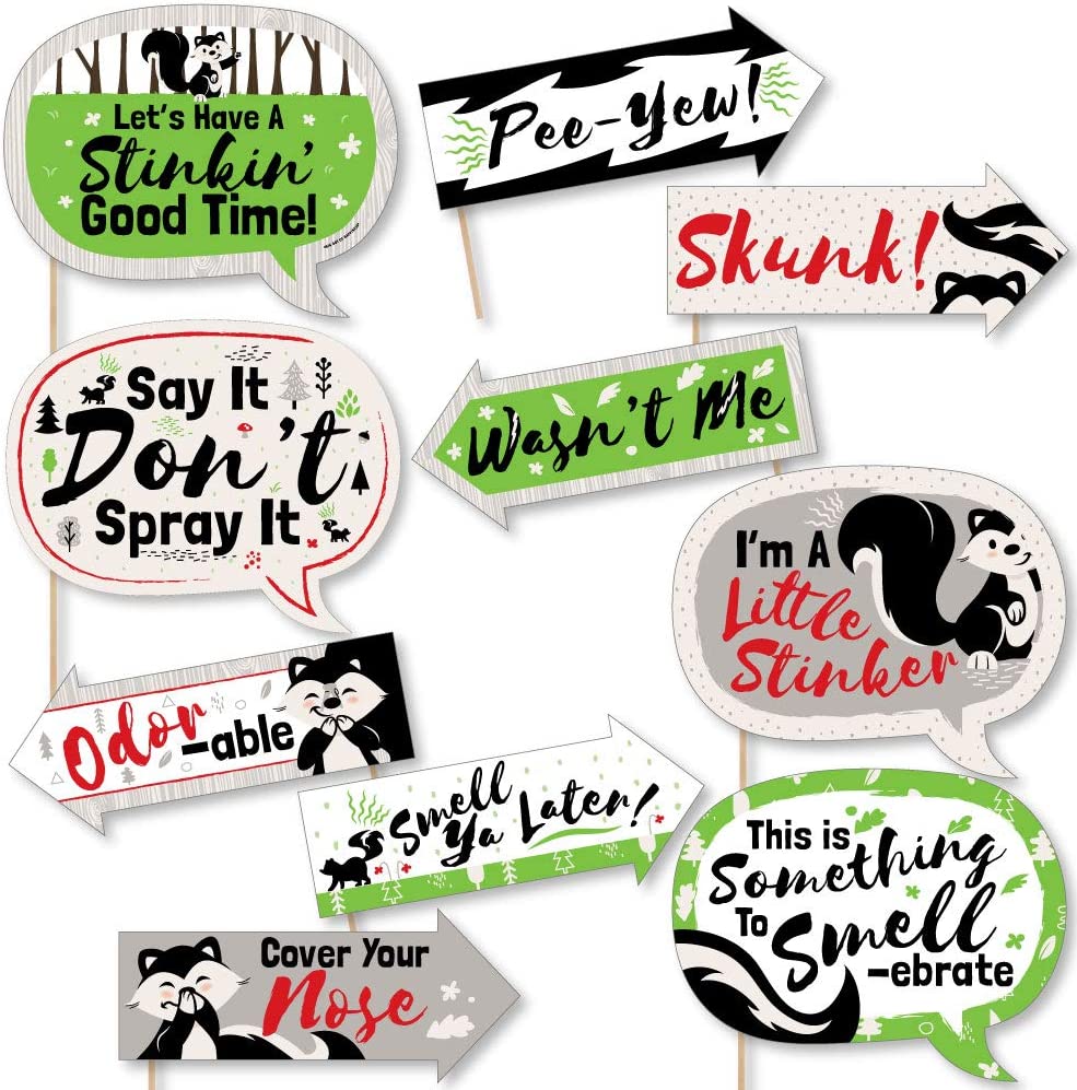 Funny Little Stinker - Woodland Skunk Baby Shower or Birthday Party Ph ...