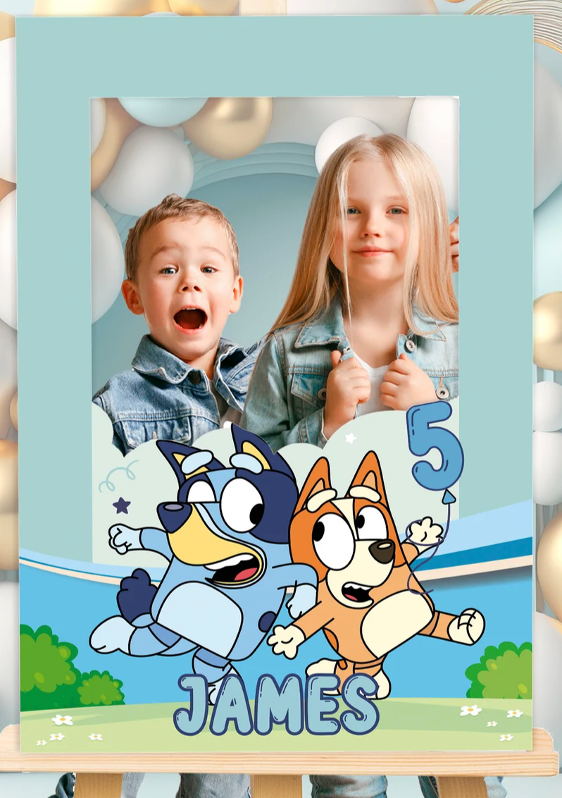 Custom Bluey Photo Booth Frame – MATTEO PARTY