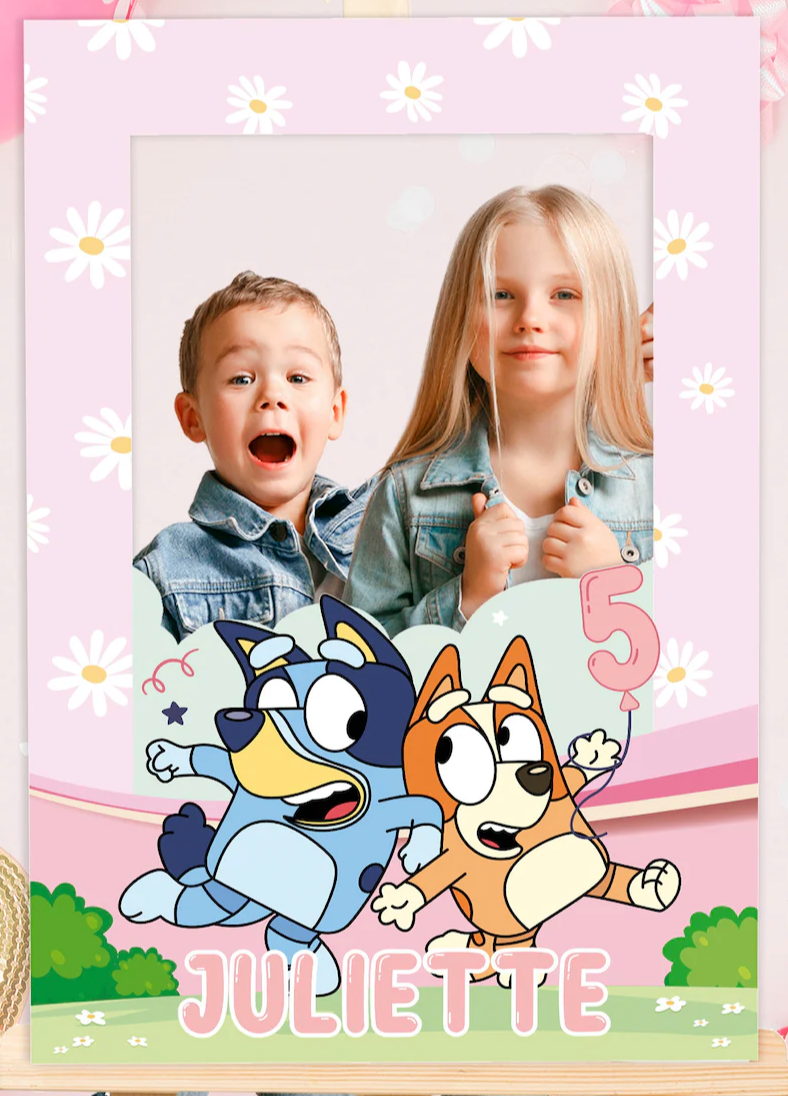 Custom Bluey Photo Booth Frame – MATTEO PARTY