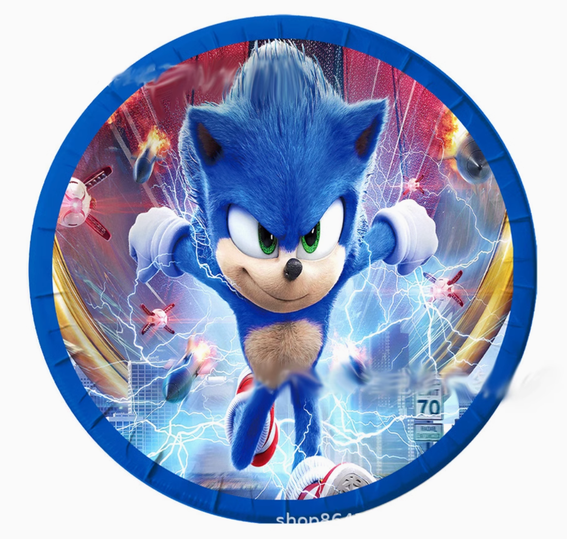 Sonic Paper Plate 9 Inch - 10 Pcs – MATTEO PARTY