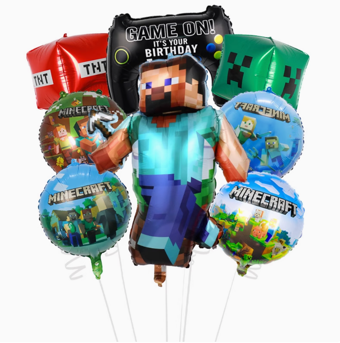 MInecraft - 8 Balloons - With Helium – MATTEO PARTY