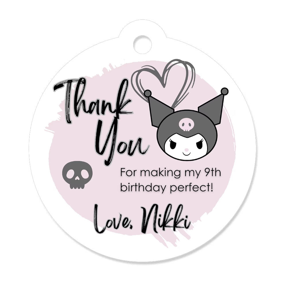 Custom Kuromi Birthday Party Favor Gift Tags (Set of 20) – MATTEO PARTY