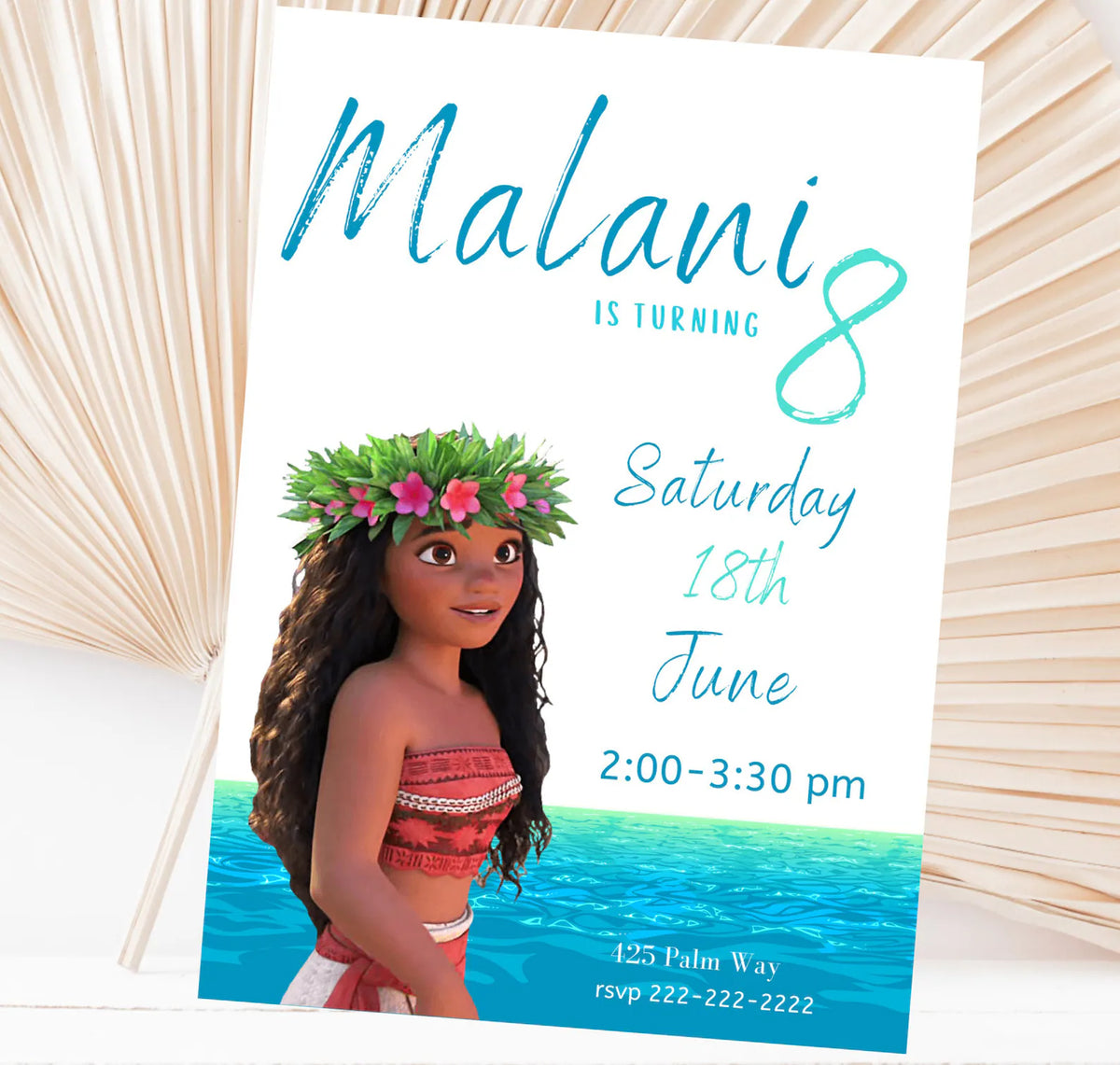 Moana Birthday Party Invitations – MATTEO PARTY