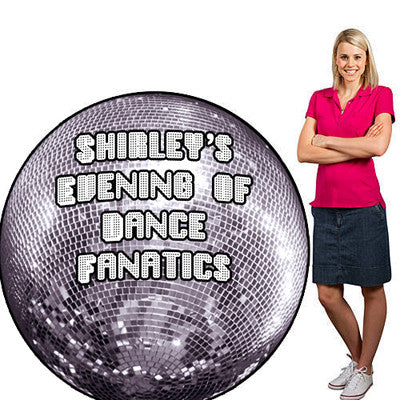 Personalized Disco Ball Standee 4'x4' – MATTEO PARTY