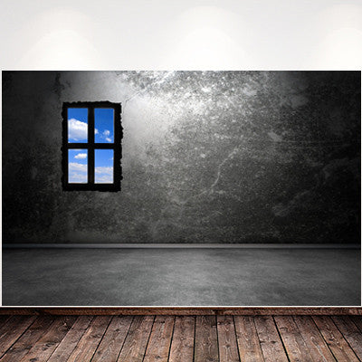 Dark Room Interior with Window Poster 60x40 inch – MATTEO PARTY
