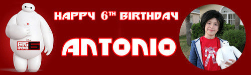 Baymax Birthday Banner – MATTEO PARTY