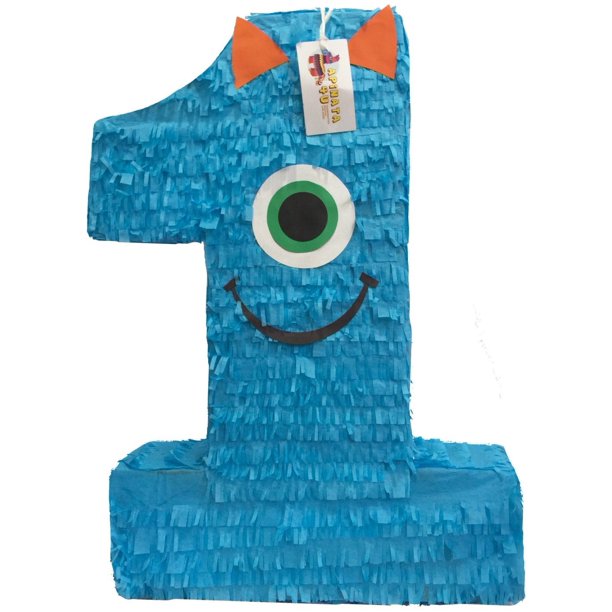 Large Number One Pinata with Green Eye 23" Tall – MATTEO PARTY