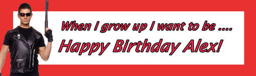 Terminator Birthday Banner – MATTEO PARTY
