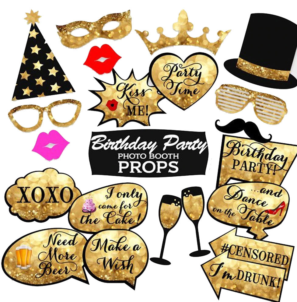 PB901 Happy Birthday Handheld Photo Props – MATTEO PARTY
