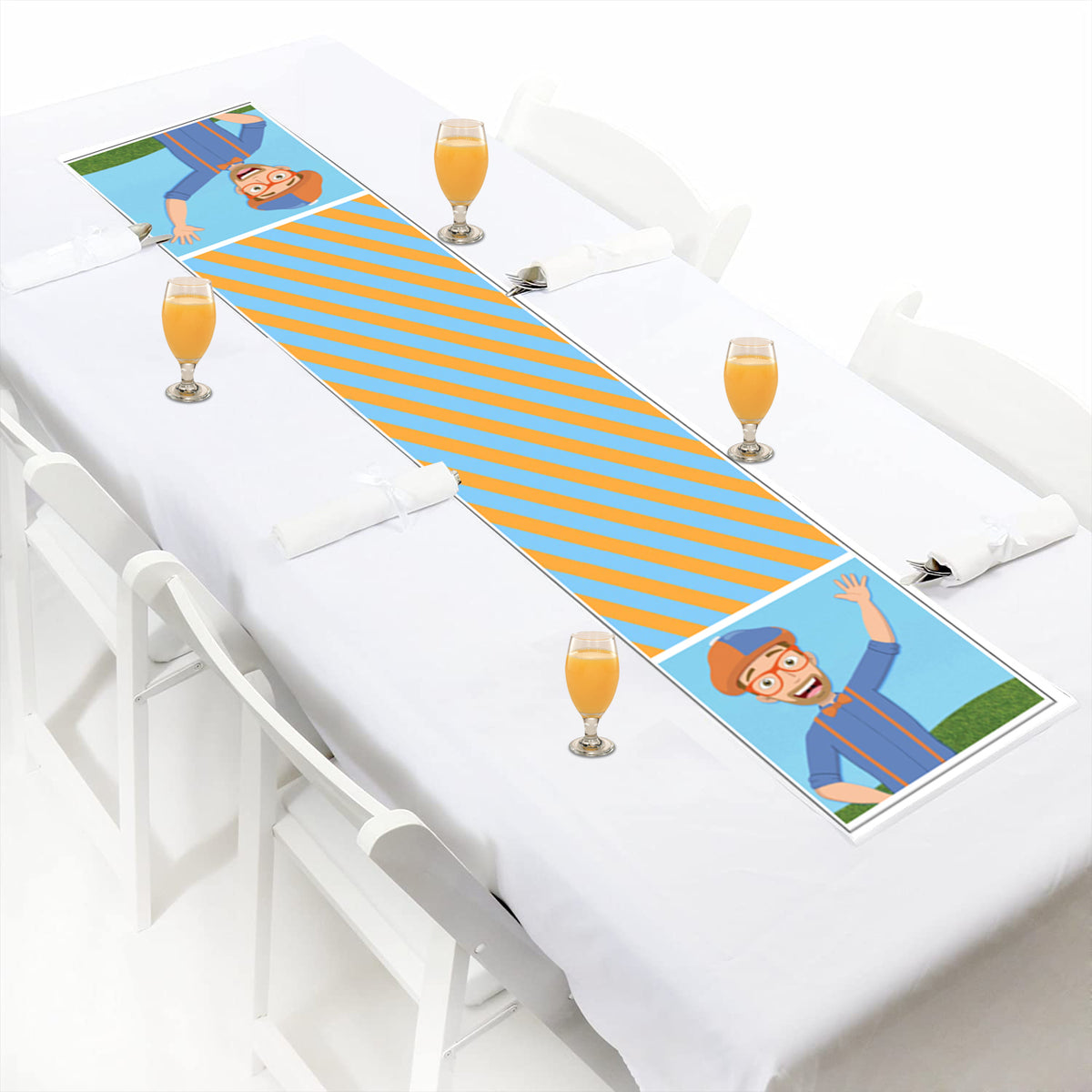 BLIPPI PARTY PAPER TABLE RUNNER - 12 X 60 INCHES – MATTEO PARTY