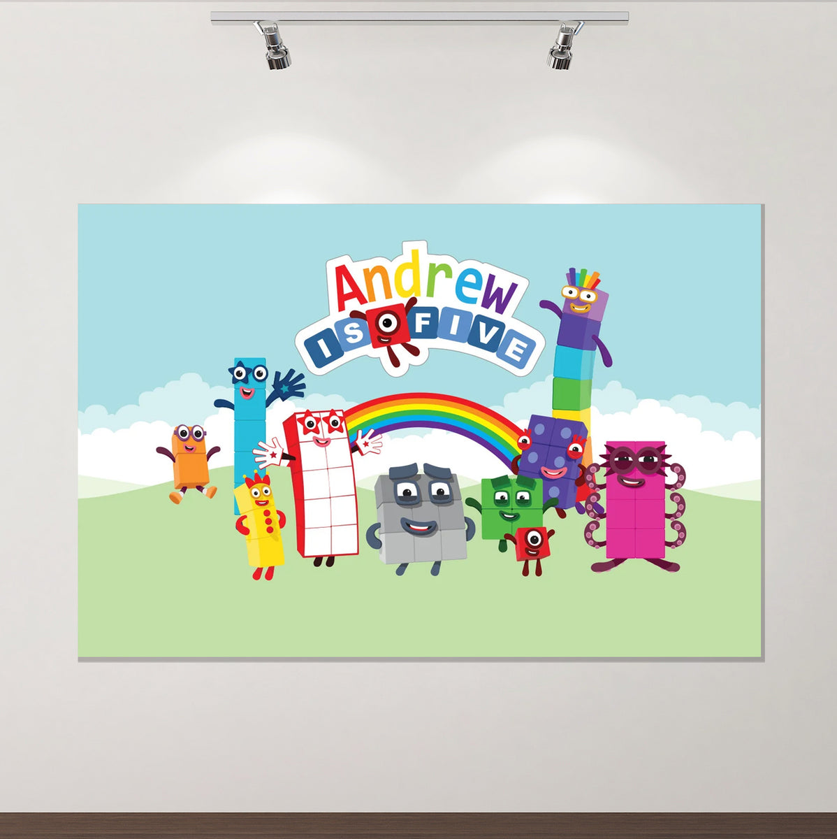 Custom Numberblocks Birthday Poster Backdrop 60x40 Inch – MATTEO PARTY