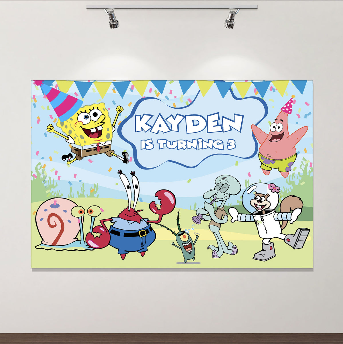 Spongebob Backdrop 60x40 Inch – MATTEO PARTY