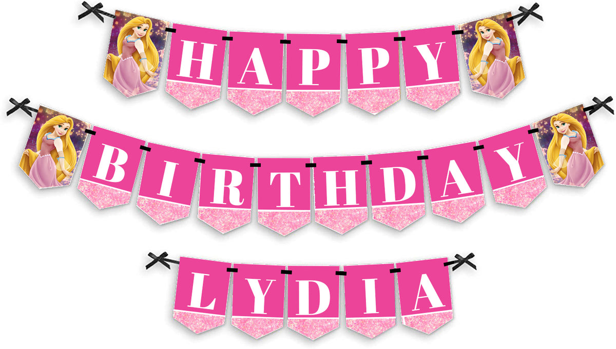 Custom Rapunzel Birthday Party Bunting Banner and Decorations – MATTEO ...