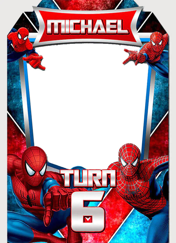 F0072 Spiderman Photo Booth Frame – MATTEO PARTY