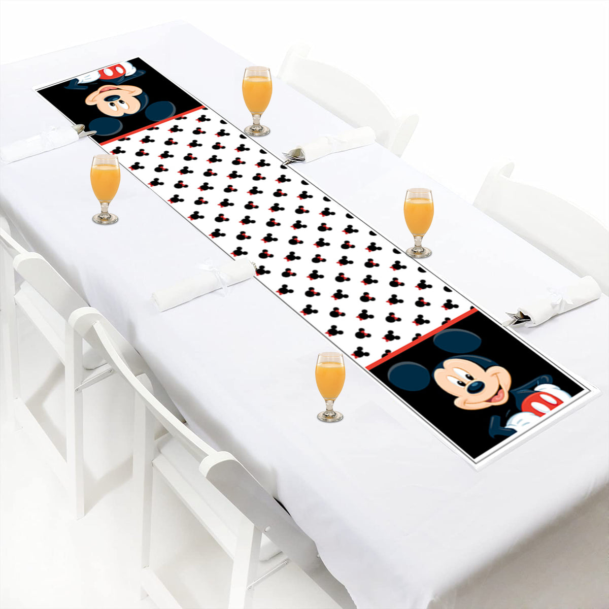 MICKEY MOUSE PARTY PAPER TABLE RUNNER - 12 X 60 INCHES – MATTEO PARTY