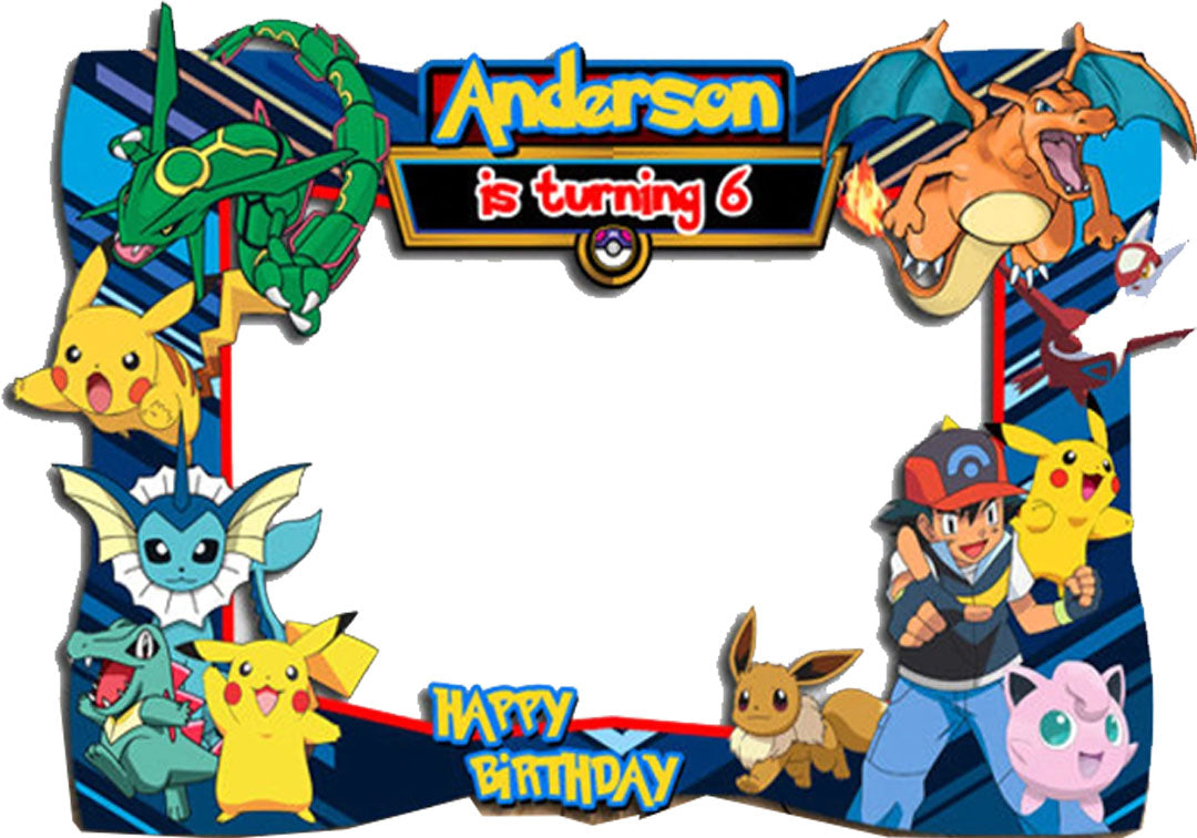 F0063 Pokemon Photo Booth Frame – MATTEO PARTY