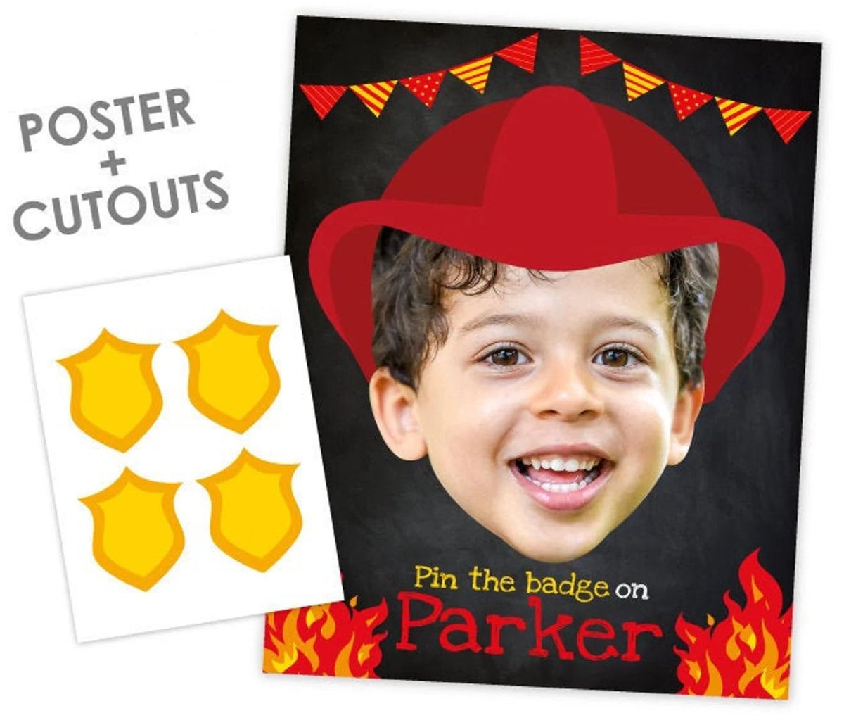 Personalized Pin The Badge Game – MATTEO PARTY