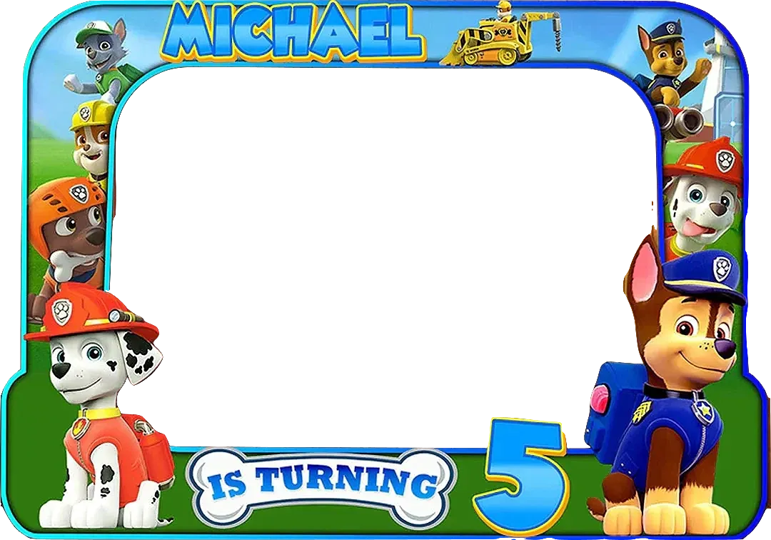 F111 Paw Patrol Photo Booth Frame – MATTEO PARTY