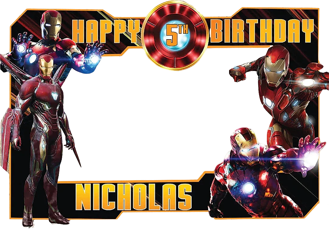 F0071 Iron Man Photo Booth Frame – MATTEO PARTY