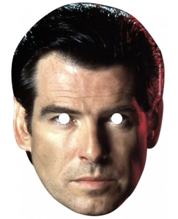 Pierce Brosnan James Bond Face Mask x 6 – MATTEO PARTY