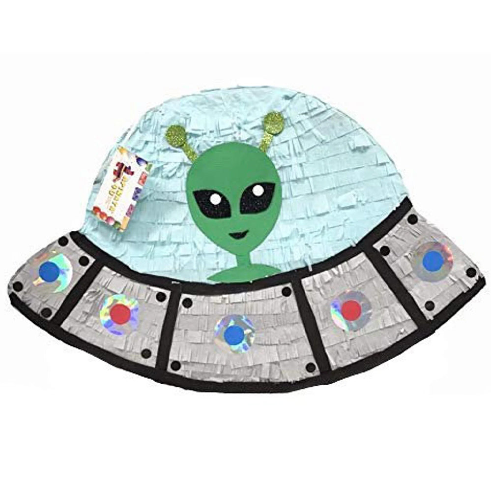 2-D Alien Spaceship Pinata Out of this World Theme – MATTEO PARTY