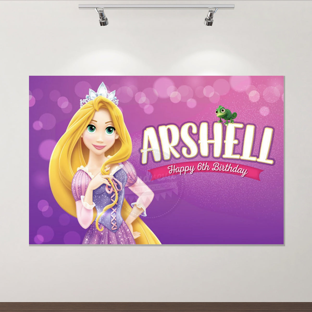 Custom Rapunzel Birthday Poster Backdrop 60x40 Inch – MATTEO PARTY