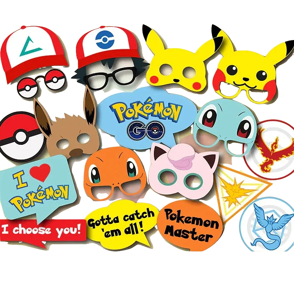 POKP909 Pokemon Photo Booth Props – MATTEO PARTY
