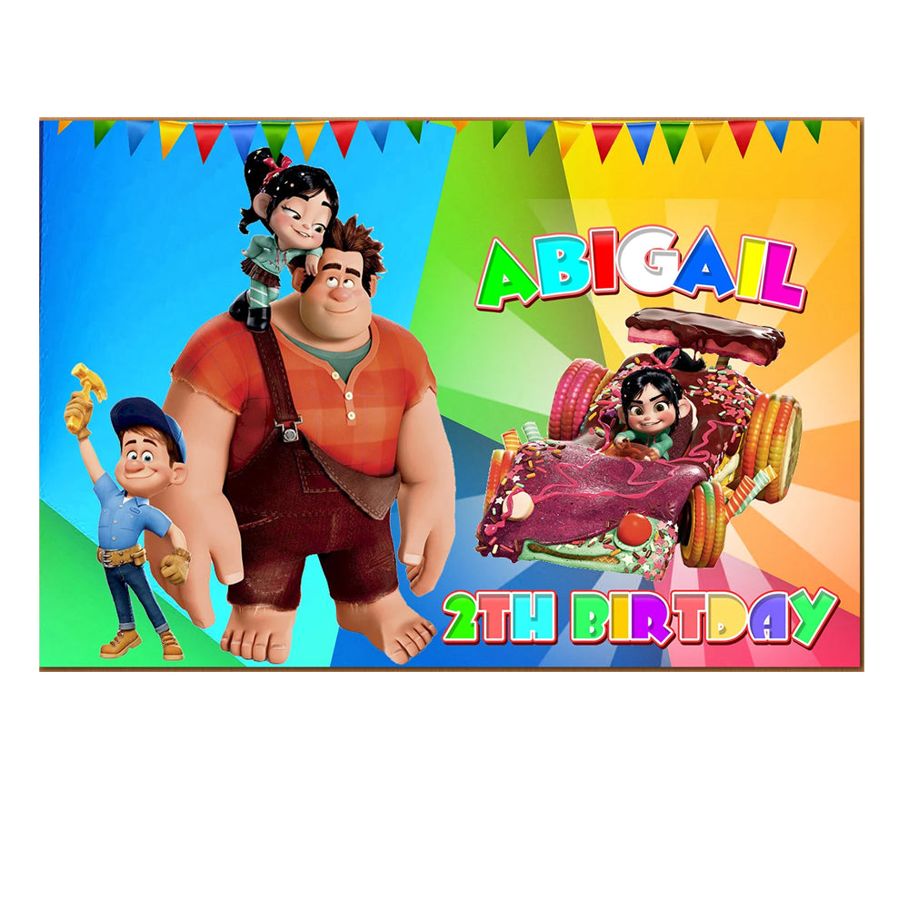 Custom Wreck It Ralph Photo Paper Backdrop 60x40 Inch – MATTEO PARTY