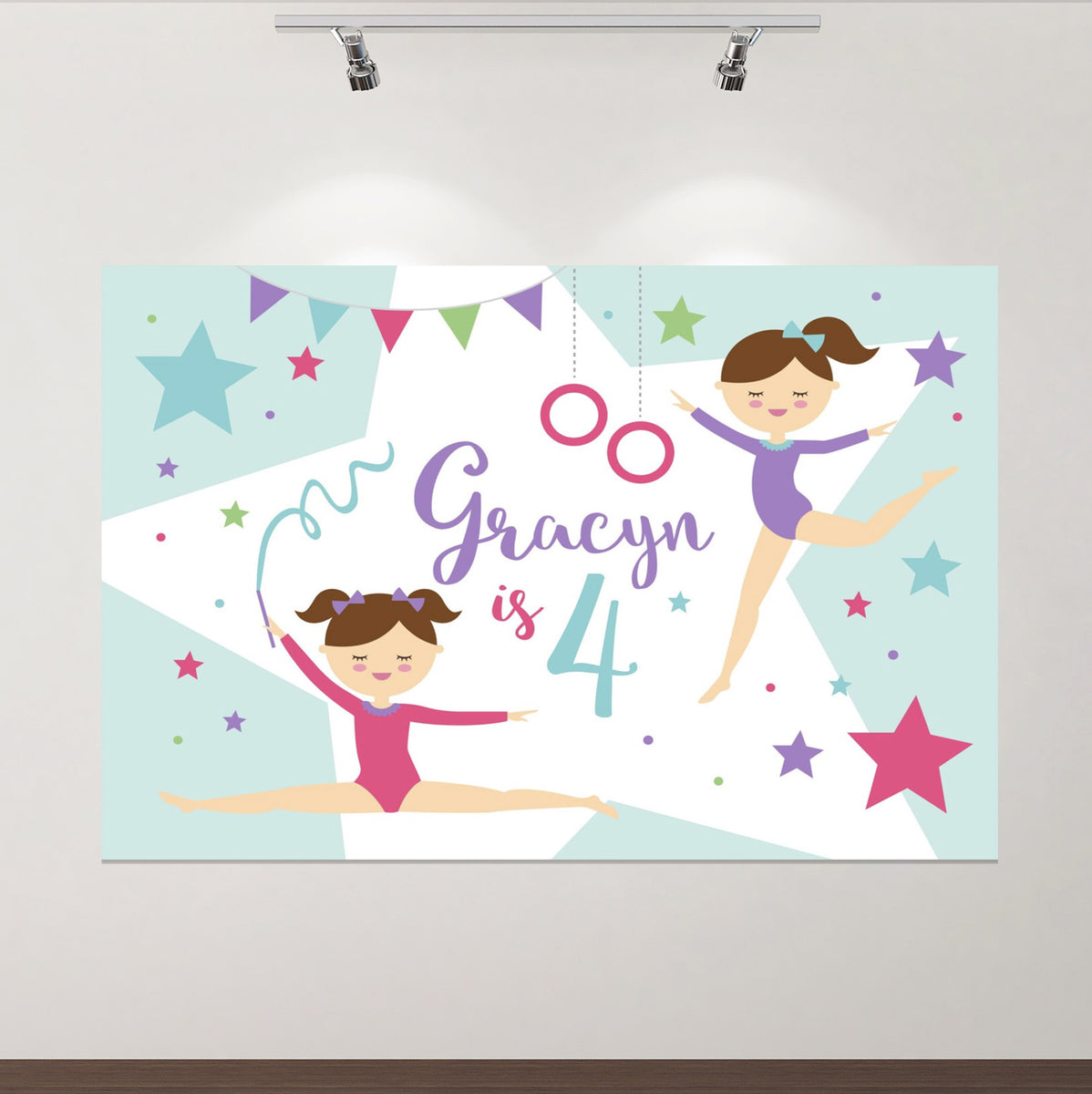 Custom Gymnastics Poster Backdrop 60x40 Inch – MATTEO PARTY