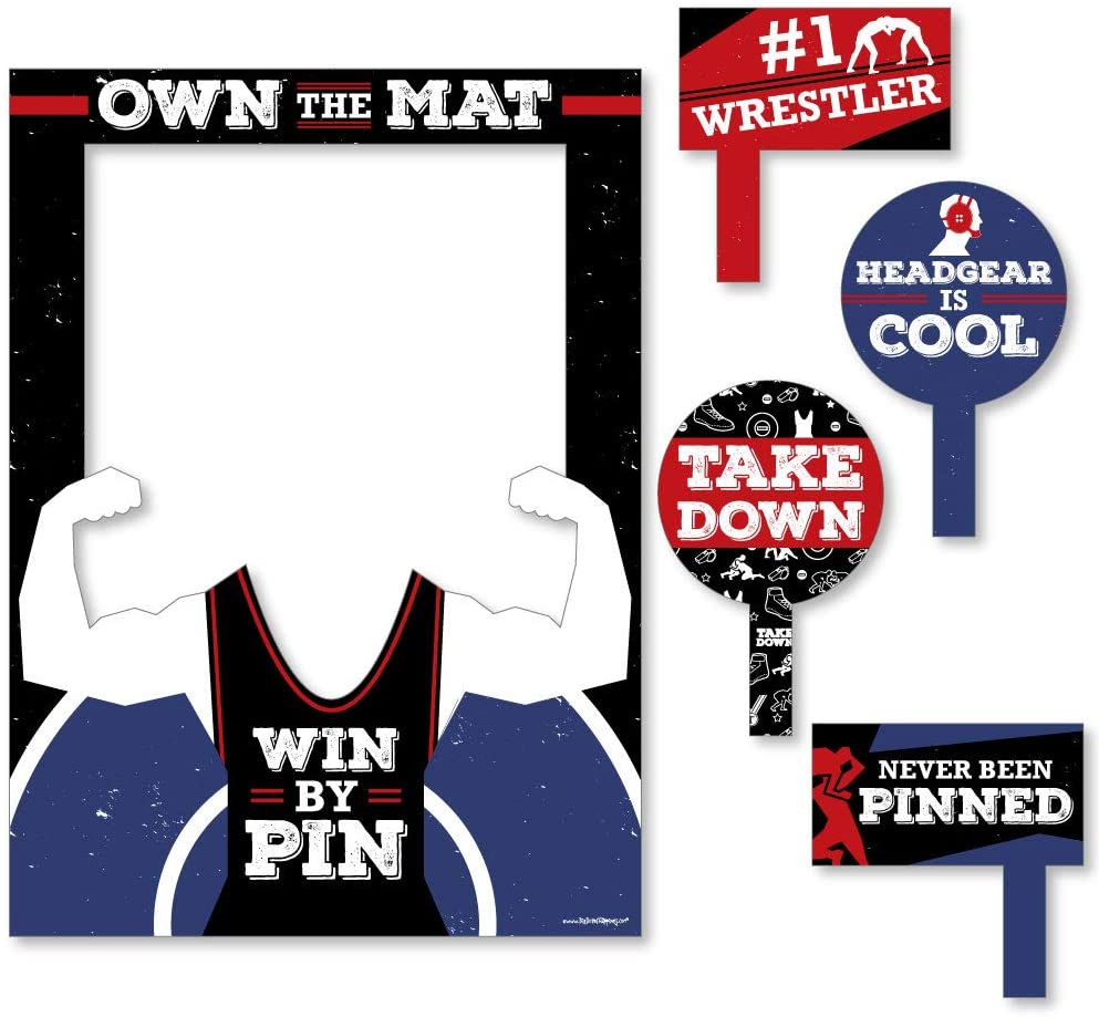 Own the Mat - Wrestling - Birthday Party or Wrestler Party Selfie Phot ...