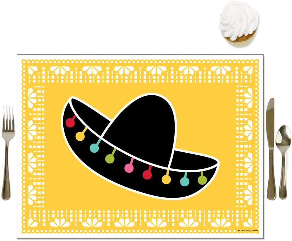 Let’s Fiesta - Party Table Decorations - Mexican Fiesta Placemats - Se ...