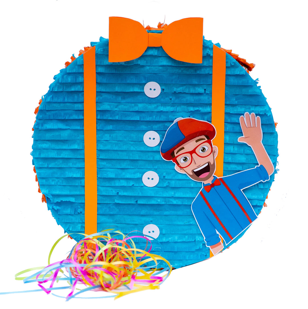 Blippi Pinata Set with Blindfold and Bat – MATTEO PARTY