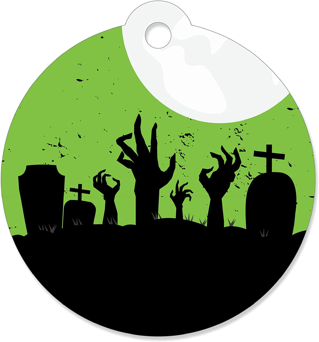 Zombie Zone - Halloween or Birthday Zombie Crawl Party Favor Gift Tags ...