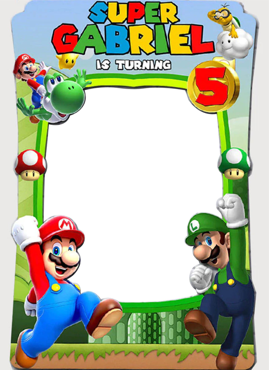F117 Super Mario Photo Booth Frame – MATTEO PARTY