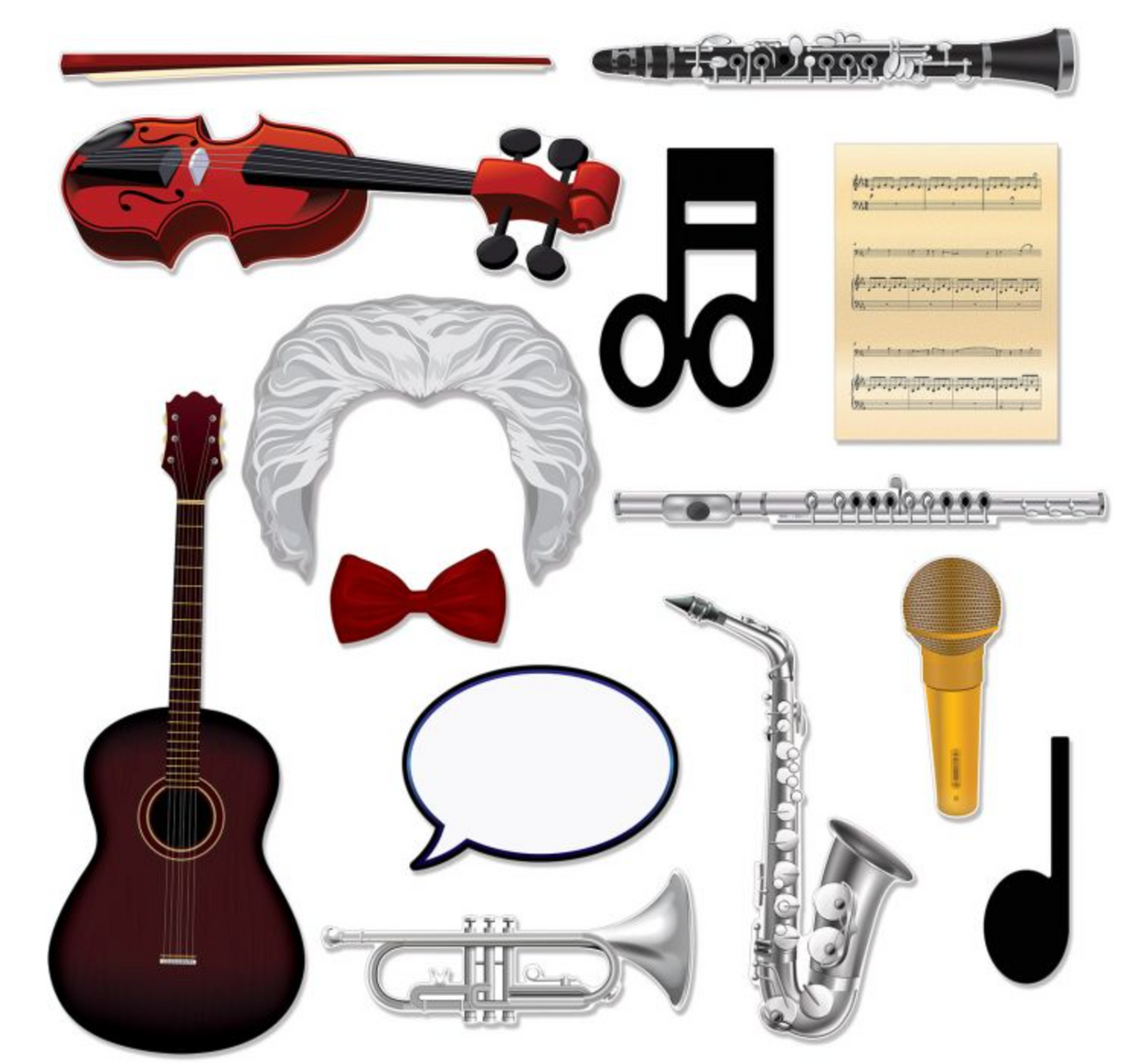 Music Photo Booth Props Kit - 14 Piece – MATTEO PARTY