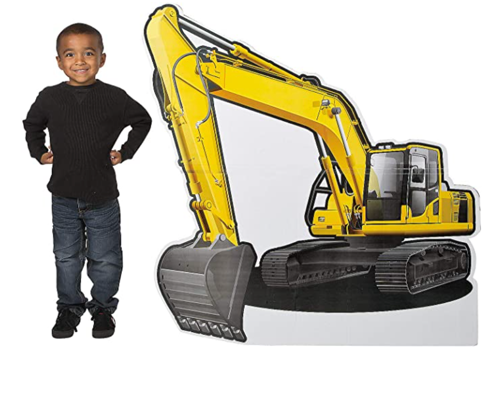 Construction Excavator Standee 45" x 47" – MATTEO PARTY