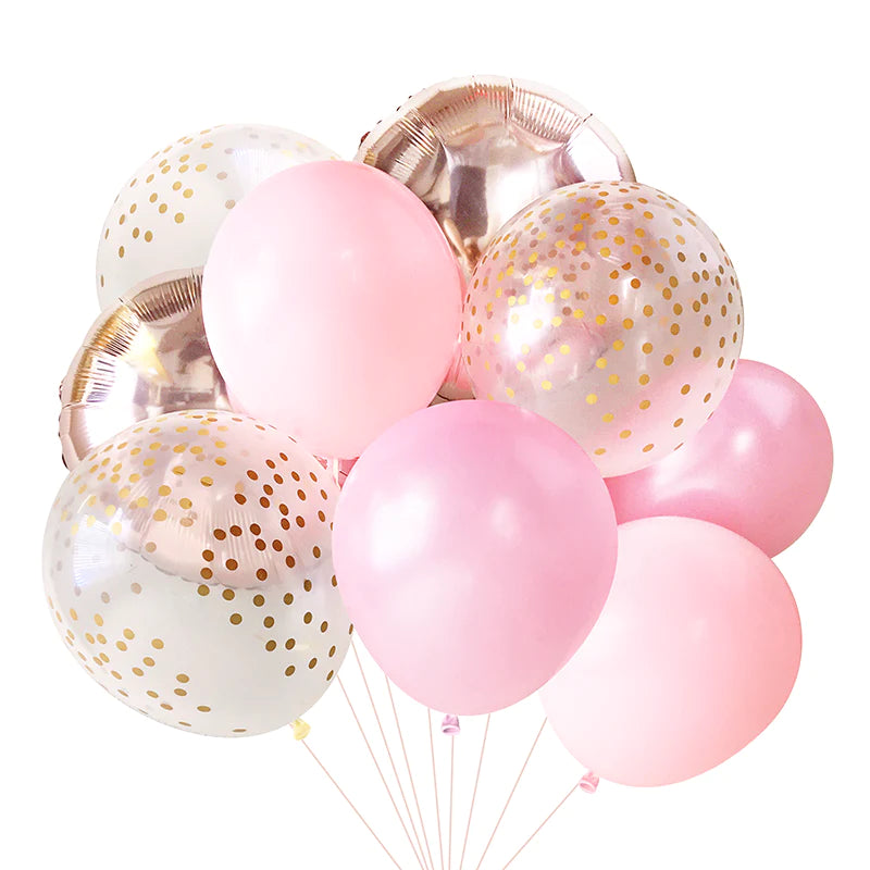 Light Pink Balloon Bouquet - 9 Balloons - With Helium – MATTEO PARTY