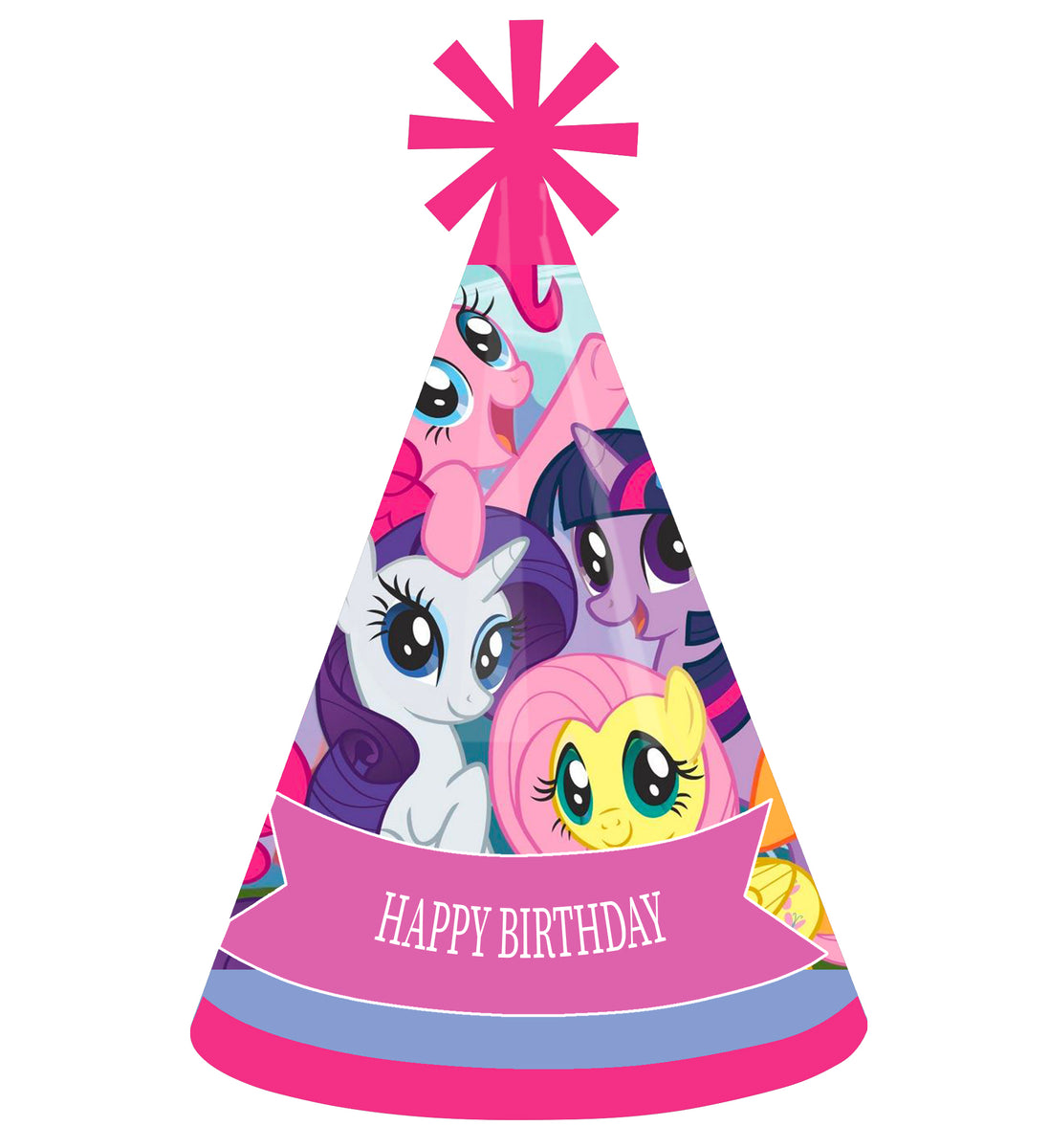 My Little Pony - Cone Happy Birthday Party Hats for Kids and Adults ...