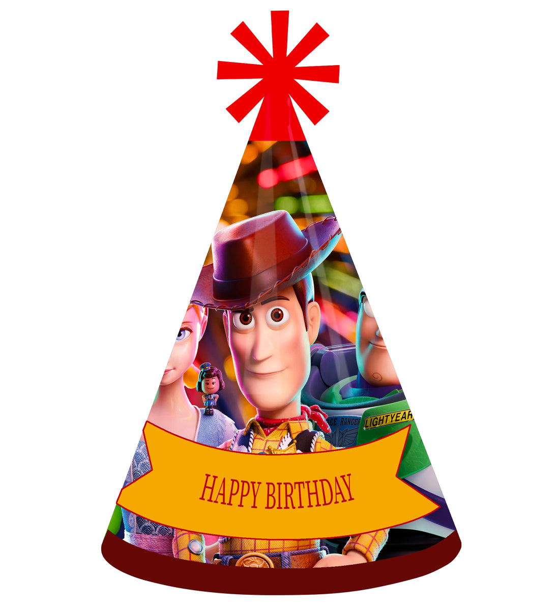 Toy Story - Cone Happy Birthday Party Hats for Kids and Adults - Set o ...